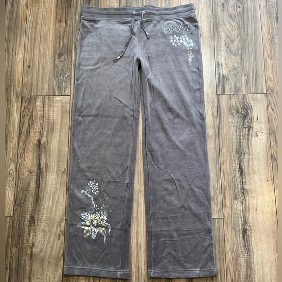 BCBGMaxAzria | Pants & Jumpsuits | Bcbg Max Azria Velour Embellished ...